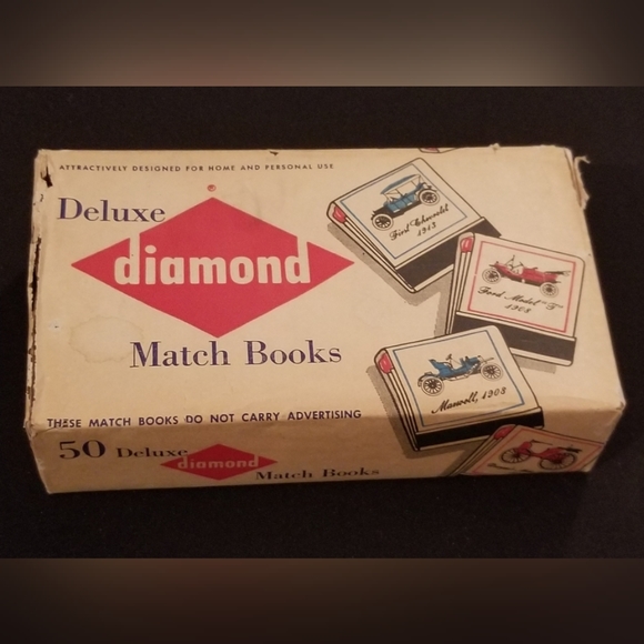 Vintage | Other | Vintage Deluxe Diamond Match Books Unopened Box Of 5 ...
